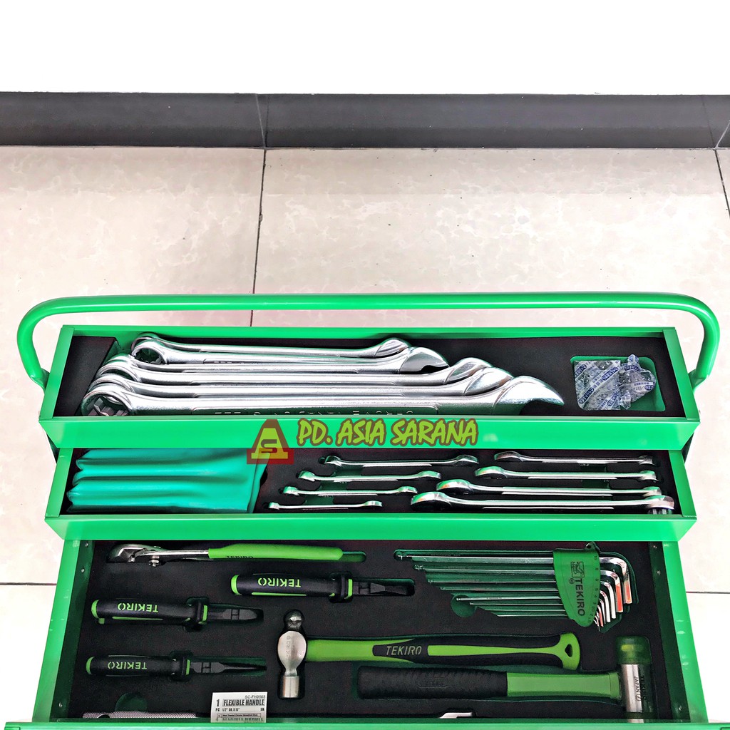 Jual Toolkit Kunci Mekanik 66pcs Set TEKIRO ST-TB1651 Perkakas Tool Box Socket | Shopee Indonesia