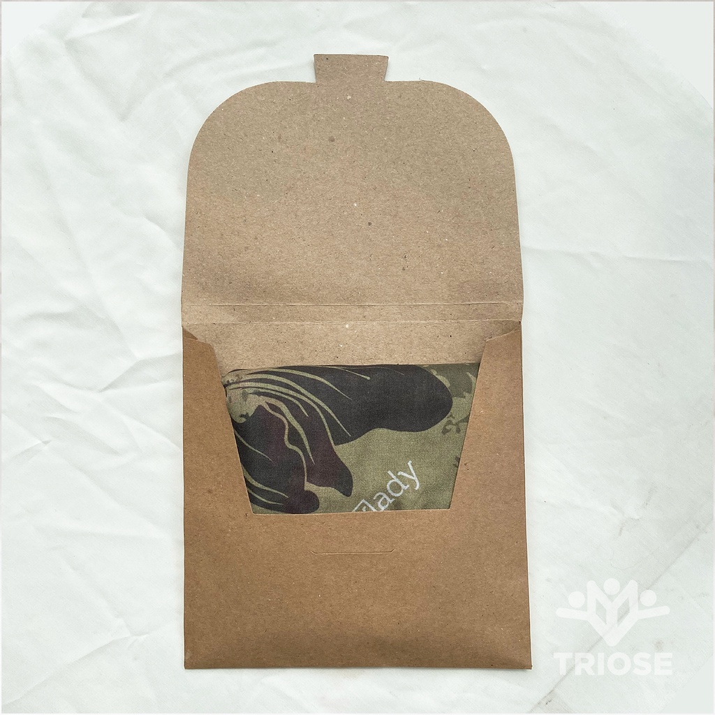 Jual Box Packaging Kemasan Hijab/Kerudung/Scarf - Polosan Kraft (10 Pcs ...