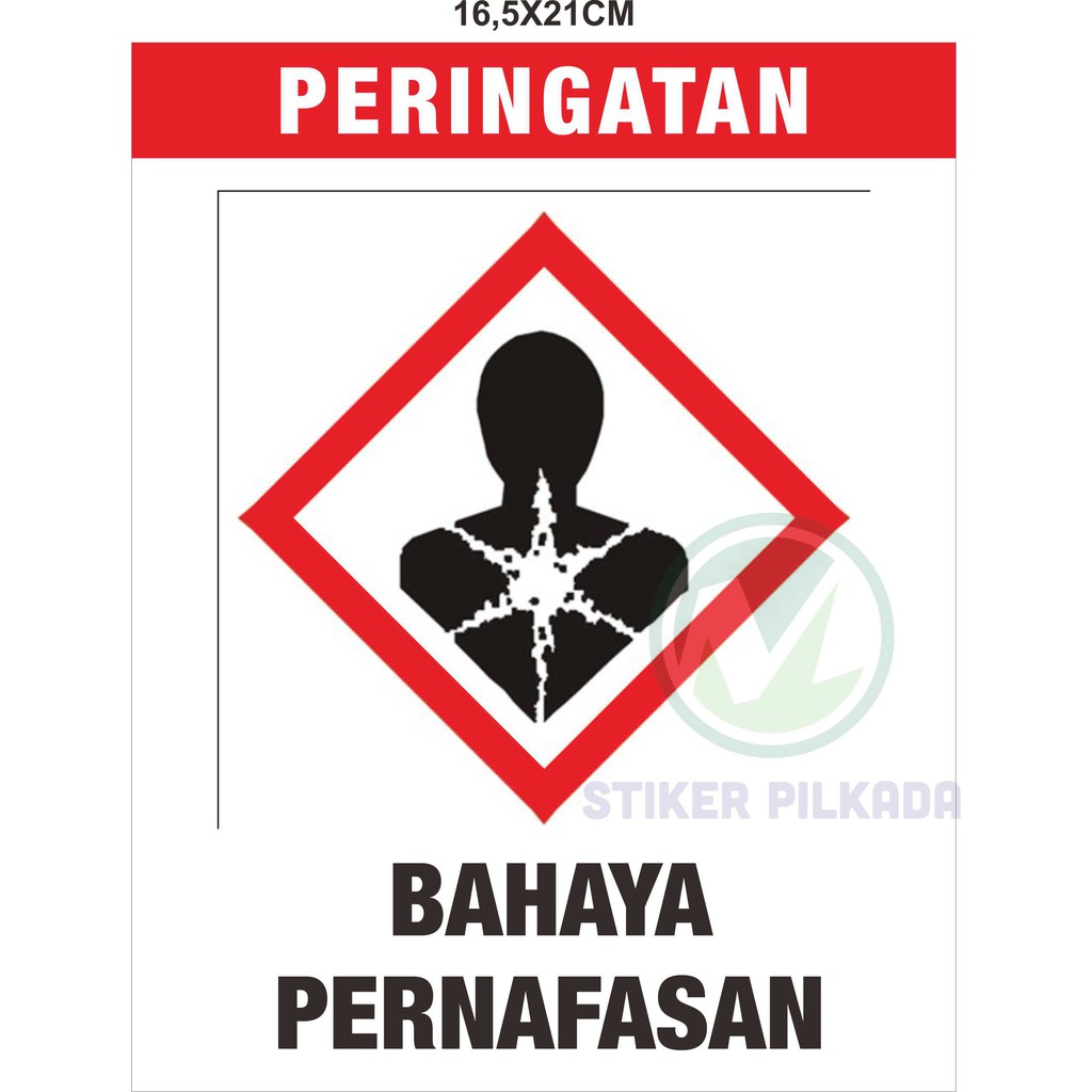 Jual STIKER VINYL BAHAYA PERNAFASAN | Shopee Indonesia