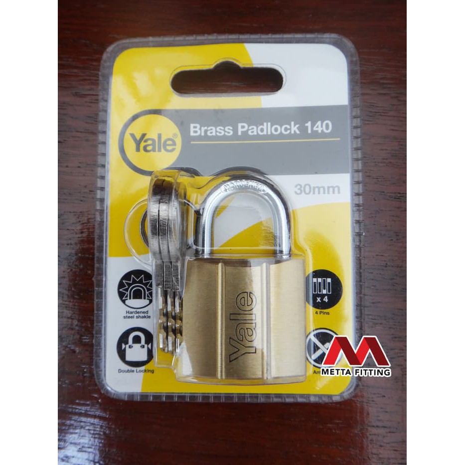 Jual GEMBOK YALE V140.30 SERIES 30MM LEHER PENDEK | Shopee Indonesia