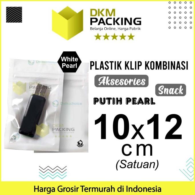 Jual PLASTIK KLIP PUTIH 10x12cm ZIPLOCK BAG KEMASAN AKSESORIS ...