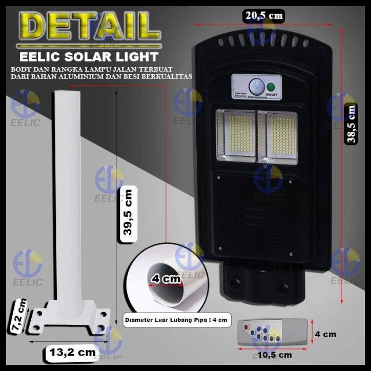 Jual Eelic Lau-S40W Lampu Jalan Wireless Solar Street Light Lamp Series Rad | Shopee Indonesia