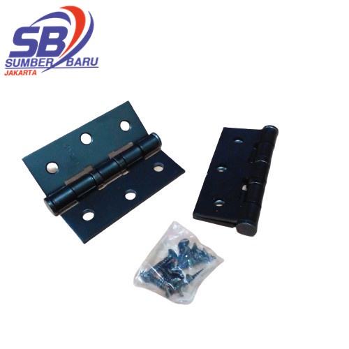 Jual Engsel Tebal Hitam VERINO 3" Inch Engsel Pintu Jendela Rumah Black ...