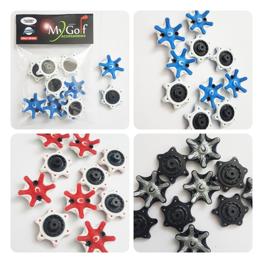 Jual Golf Soft Spikes, Tour Lock, Slim Lok System Isi 10pcs Color ...