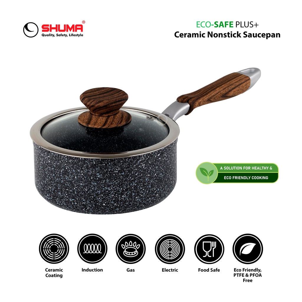 Jual SHUMA Eco-Safe Plus Nonstick Ceramic Saucepan | Shopee Indonesia