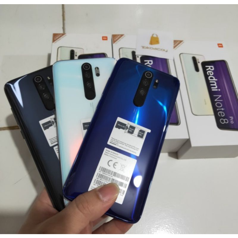 Jual XIAOMI REDMI NOTE 8 PRO 6/64 & 6/128 SECOND FULLSET ORI BEKAS GARANSI RESMI | Shopee Indonesia