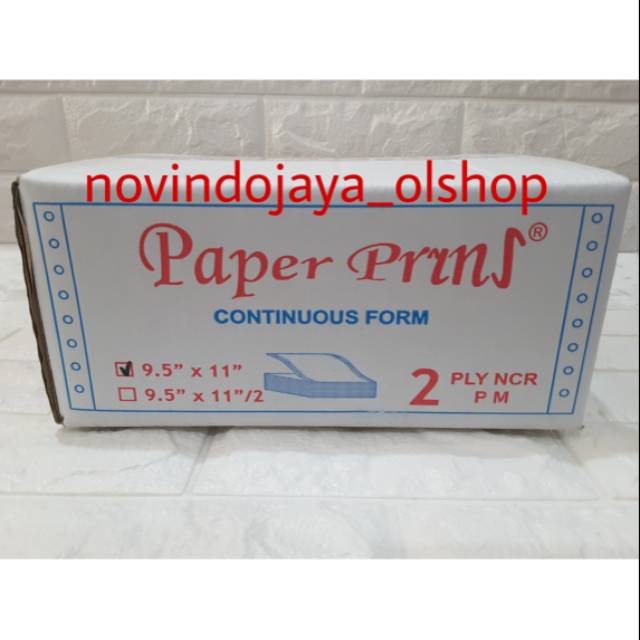 Jual Continuous Form 2 ply PAPERPRYNS - Kertas Komputer Murah | Shopee ...
