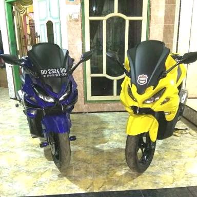 Jual Variasi yamaha aerox 155 vva fullbody predator kuning | Shopee ...