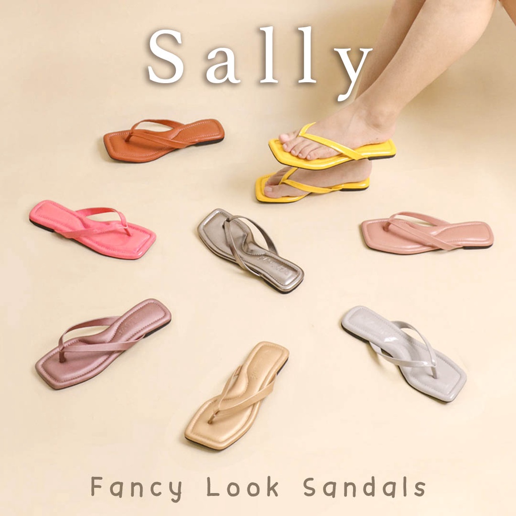 Jual Alivelovearts Sally Sandal Jepit SUPER EMPUK Sendal Aesthetic ...