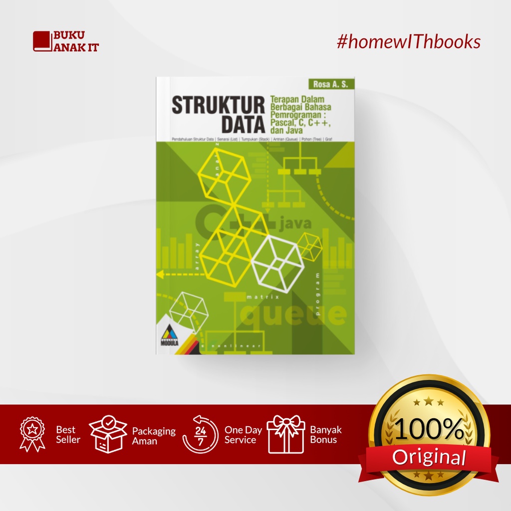 Jual BUKU STRUKTUR DATA TERAPAN DALAM BAHASA PEMROGRAMAN PASCAL, C, C++ ...