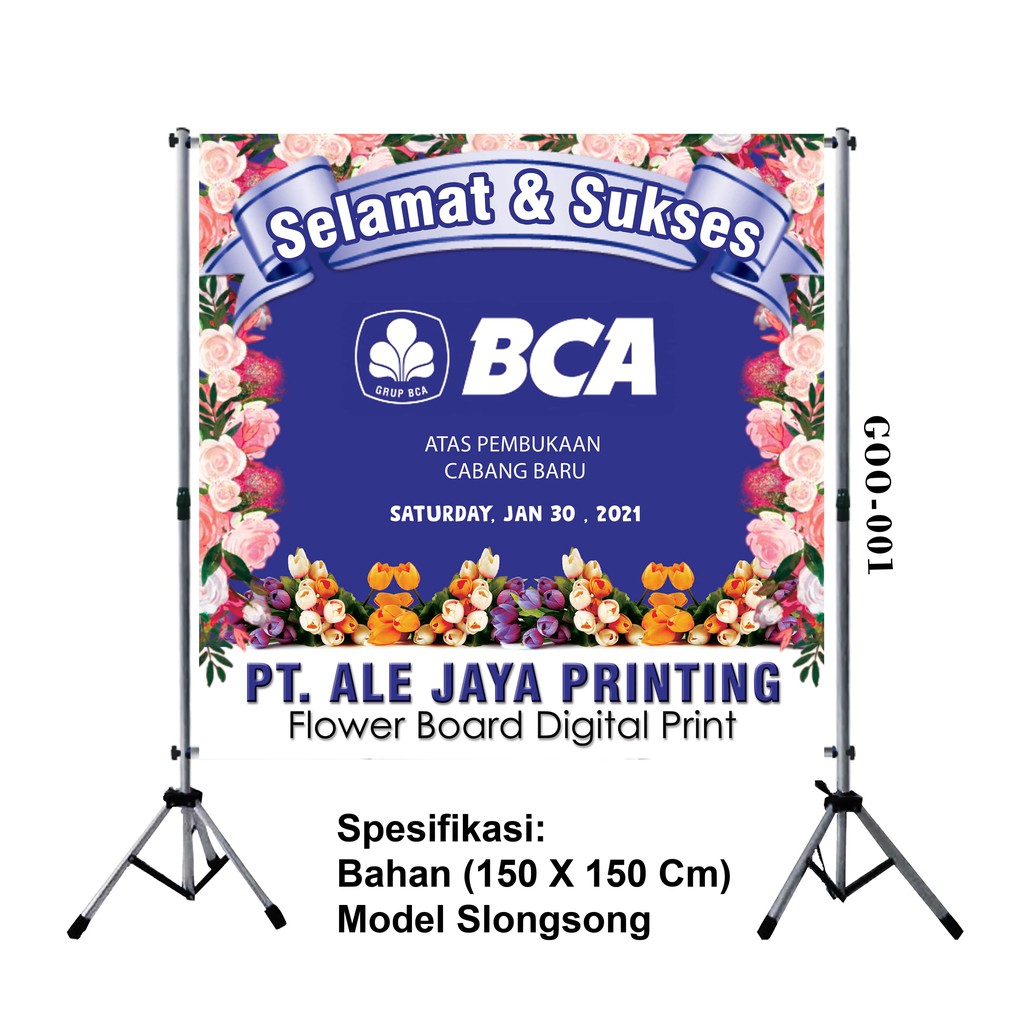 Jual Karangan Bunga Digital Printing - Grand Opening Original - Papan ...