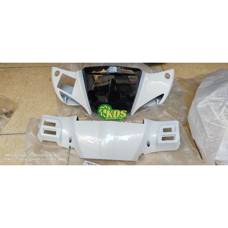 Jual batok kepala depan & belakang putih motor Kawasaki ZX 130 | Shopee ...