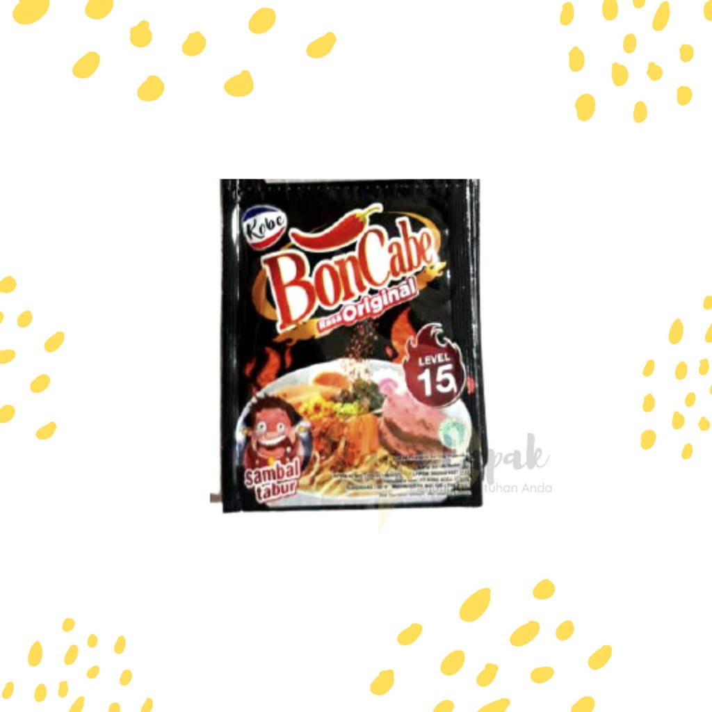 Jual BonCabe Kobe Level 15 Cabai Bubuk Original Sachet 6gr | Shopee ...
