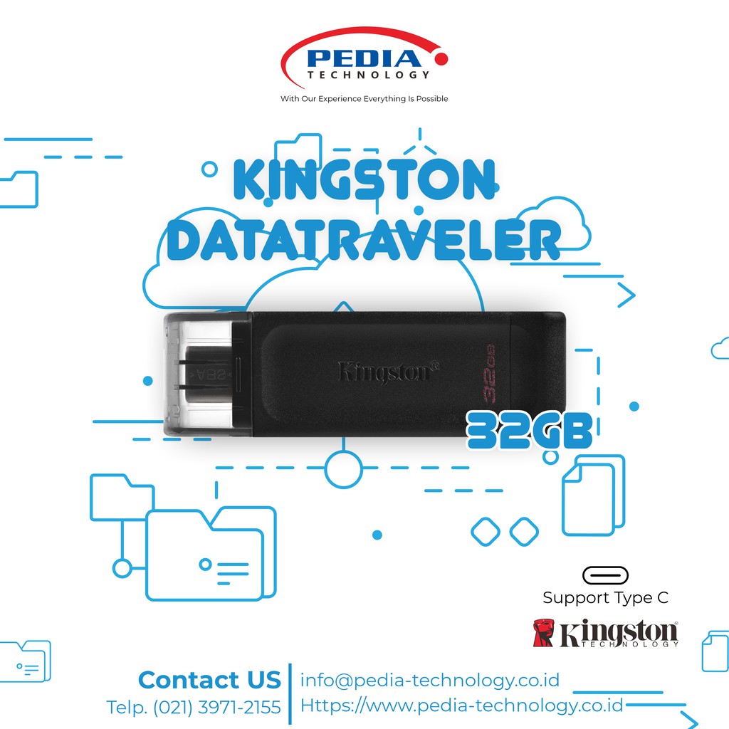 Jual Flashdisk Kingston Data Traveler Type C 32GB | Shopee Indonesia