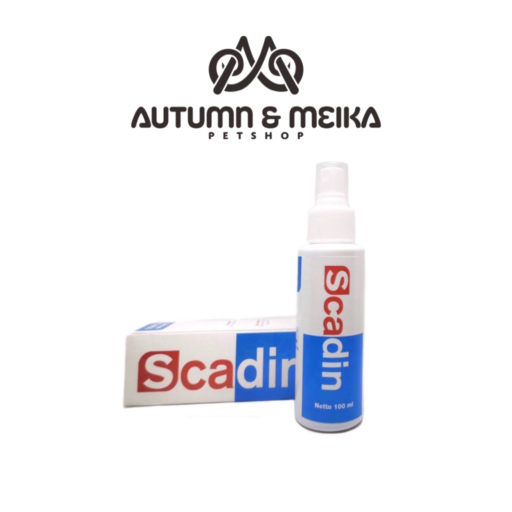 Jual Scadin Spray 100ml Obat Scabies Demodex Luka Borok Jamur Kucing ...