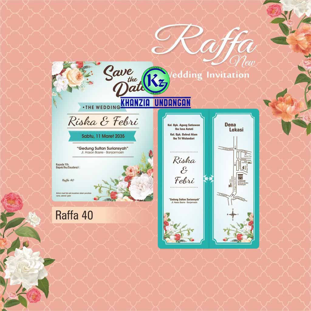 Jual Undangan Raffa 40 / Undangan Pernikahan / Undangan Murah ...