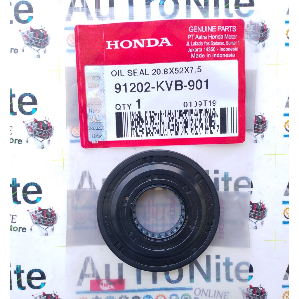 Jual Oil Seal Crankshaft CVT As Kruk Kiri 20.8x52x7.5 91202-KVB-901 Ori Honda Beat Scoopy Spacy ...