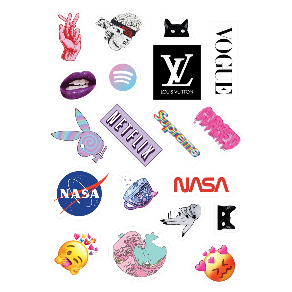 Jual STIKER AESTHETIC A6 VINYL *BISA CUTTING* | STICKER ESTETIK HP ...