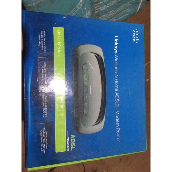 Jual linksys modem + router WAG120n | Shopee Indonesia