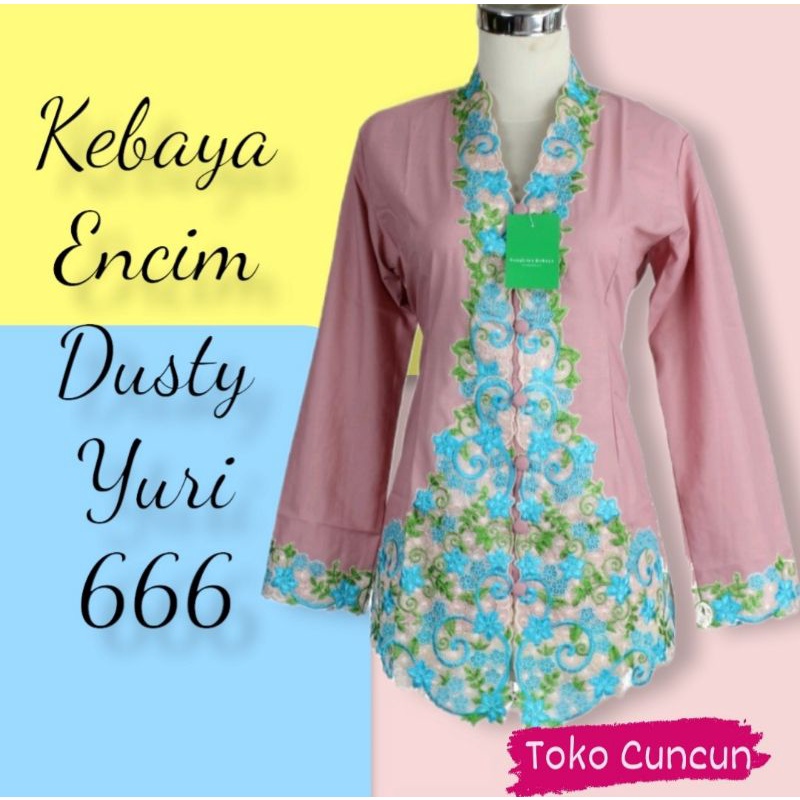 Jual Kebaya encim katun modern Dusty Yuri 766 Kebaya Modern | Shopee ...