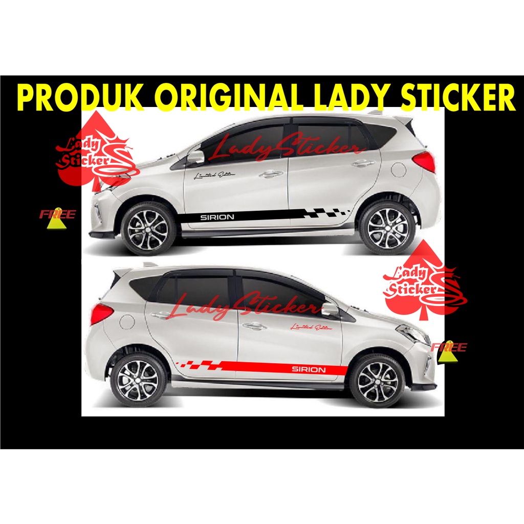 Jual STICKER SIRION CUTTING STICKER STIKER MOBIL DAIHATSU ALL NEW ...