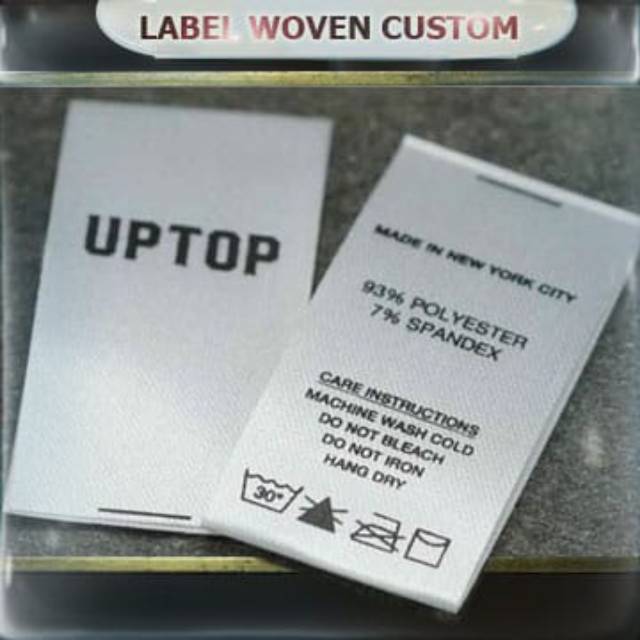 Jual LABEL WOVEN BAJU DESAIN CUSTOM | Shopee Indonesia