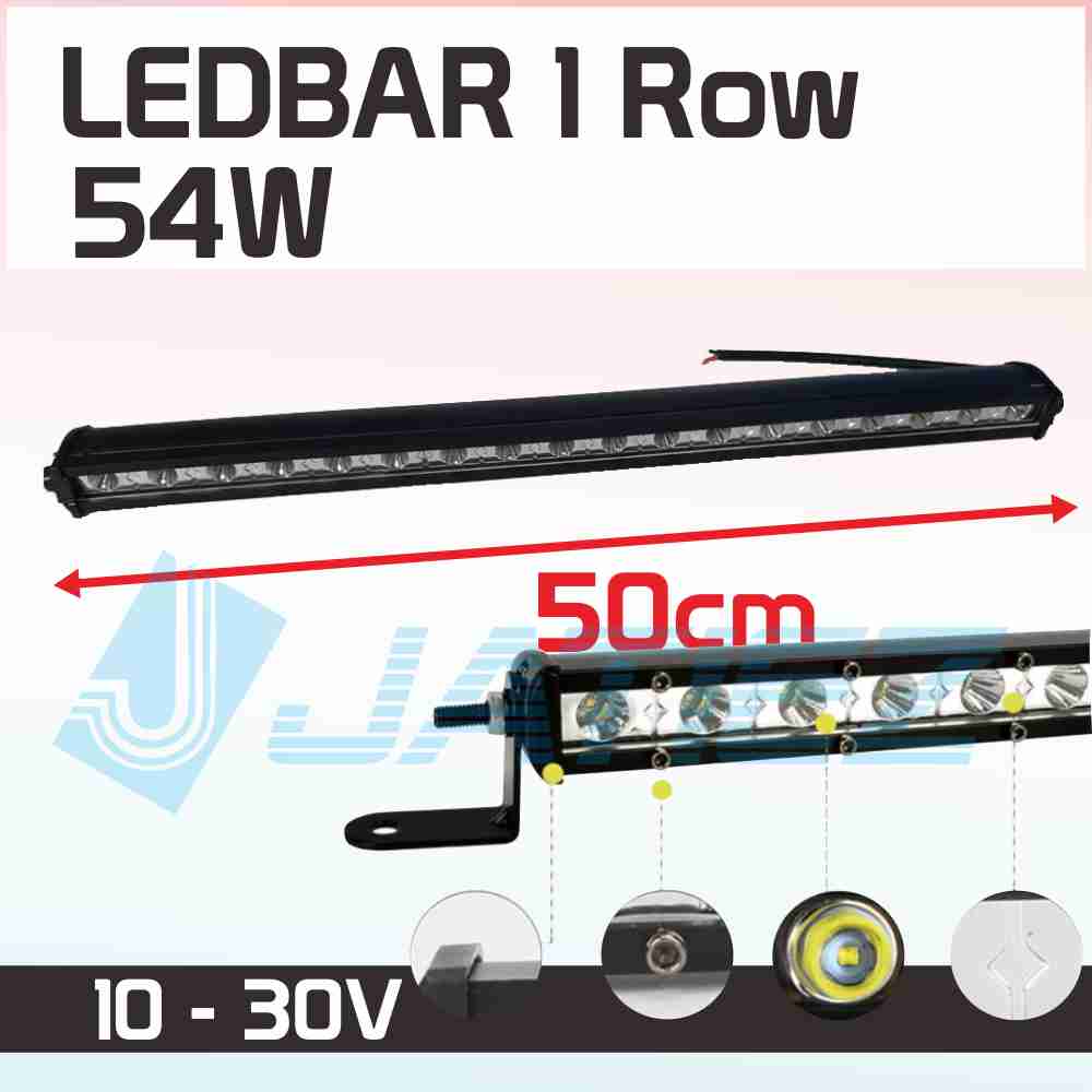 Jual LED Cree 54w Light bar - LED Offroad 54 watt - Led Cree Slim single row | Shopee Indonesia