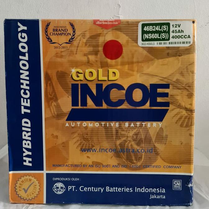 Jual Aki mobil Toyota Kijang Innova INCOE Gold Astra NS60LS Aki basah 45Ah langgengb4 Juara ...