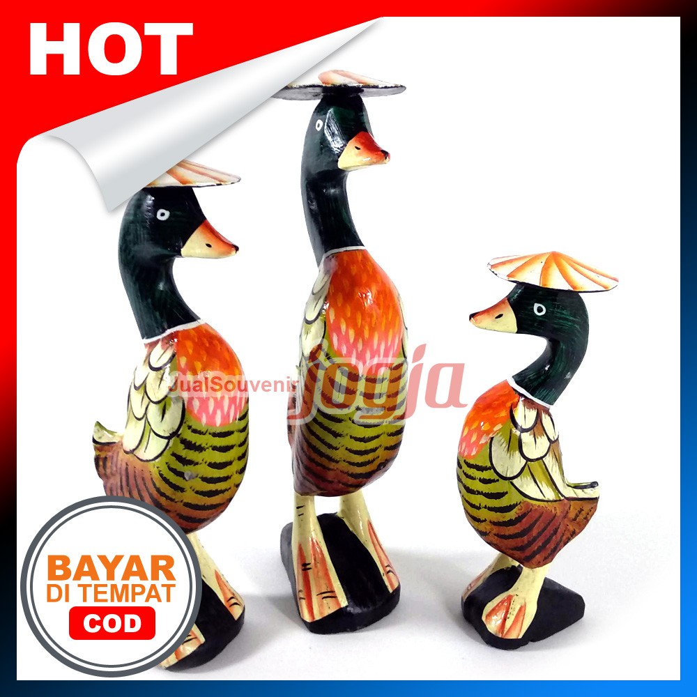 Jual Pajangan Patung Bebek Caping Warna Warni - isi 3pcs | Shopee Indonesia