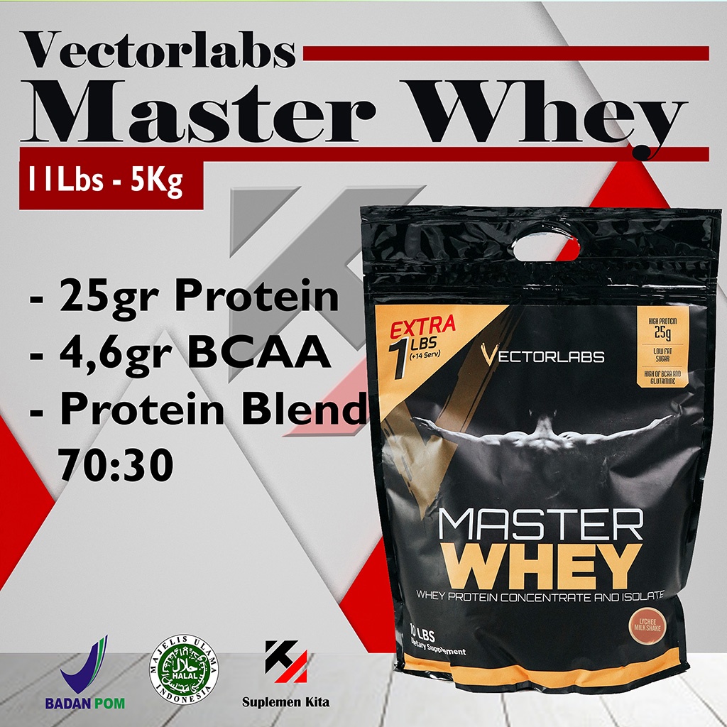Jual Vectorlabs Master Whey 11 Lbs (Whey Protein Blend) | Shopee Indonesia