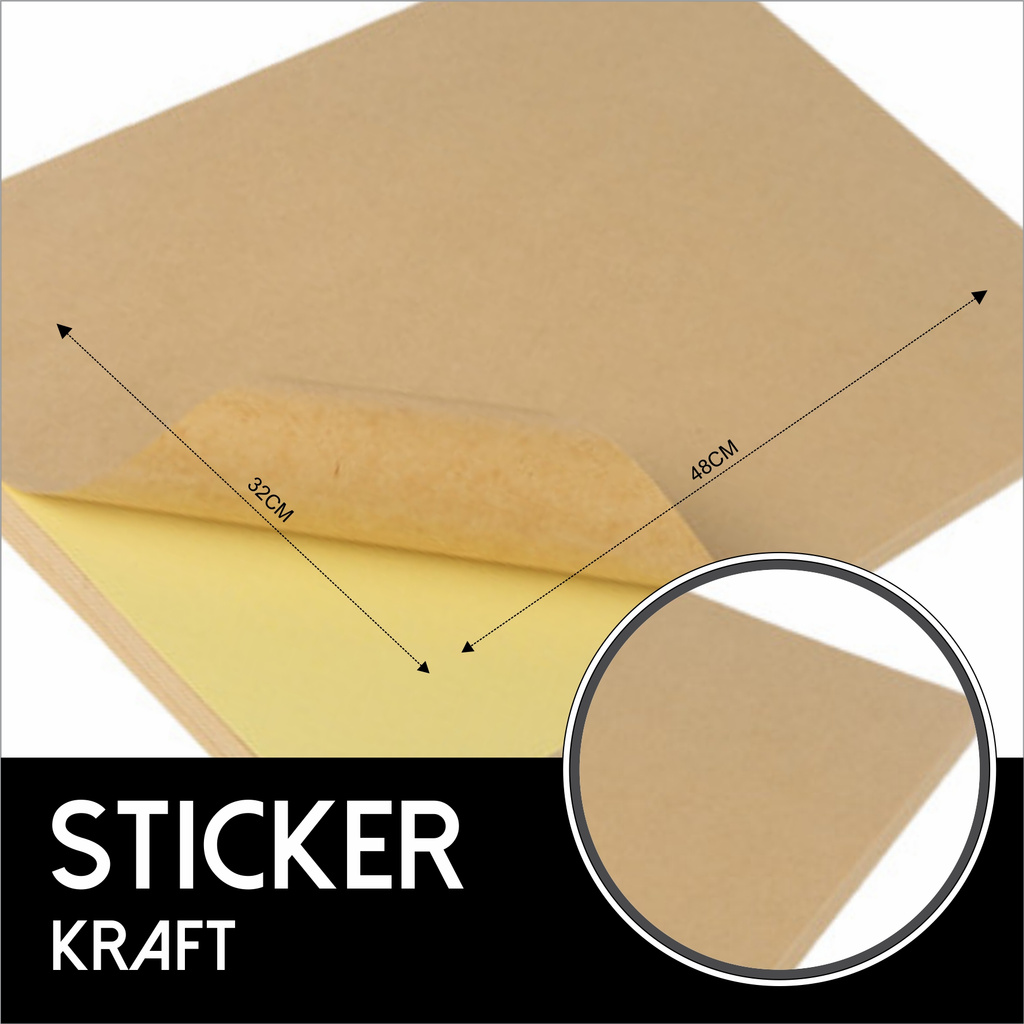 Jual Cetak Sticker Camel Kraft A3+ | Shopee Indonesia