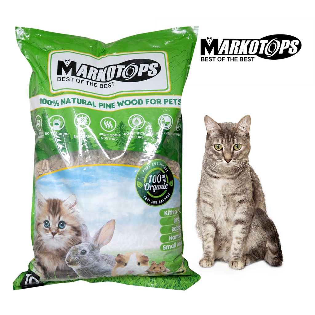 Jual Markotops Natural Pine Wood 10kg - Pasir Hewan Pet Litter | Shopee ...