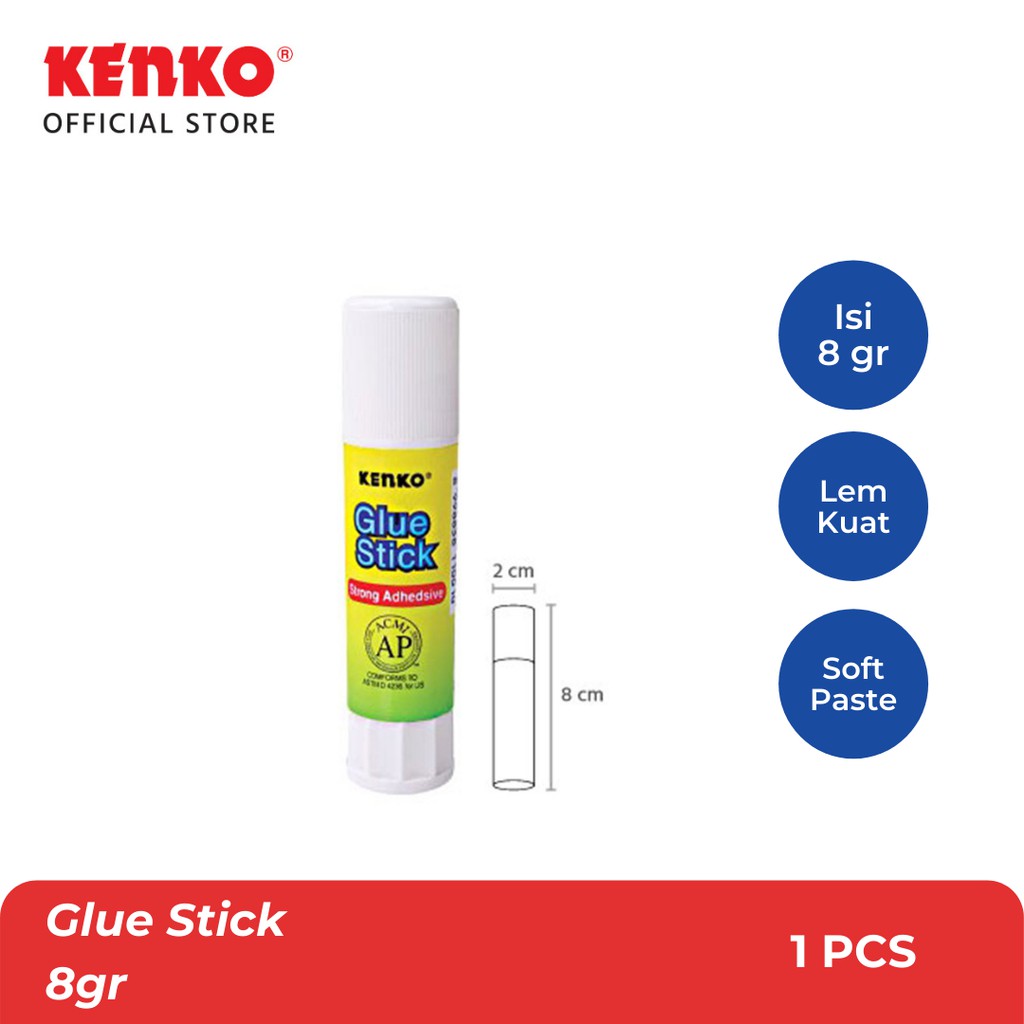 Jual KENKO GLUE STICK / Lem Stik / Lem Batang 8 Gr | Shopee Indonesia