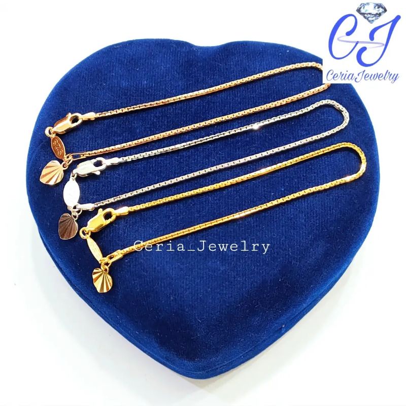 Jual Gelang Perak Asli Silver Wanita 925 Lapis Emas Asli Rantai ...