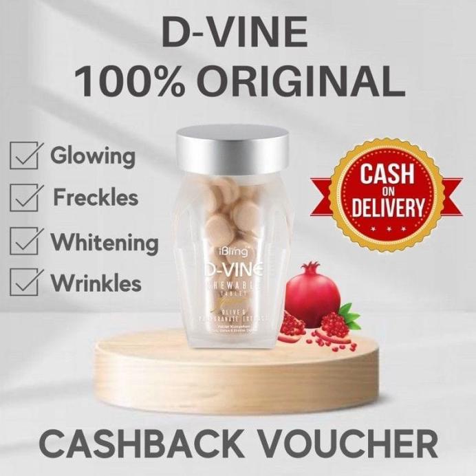 Jual D-Vine Collagen Original Ecer 40 Pil - D Vine Suplemen- Divine - Dvine | Shopee Indonesia