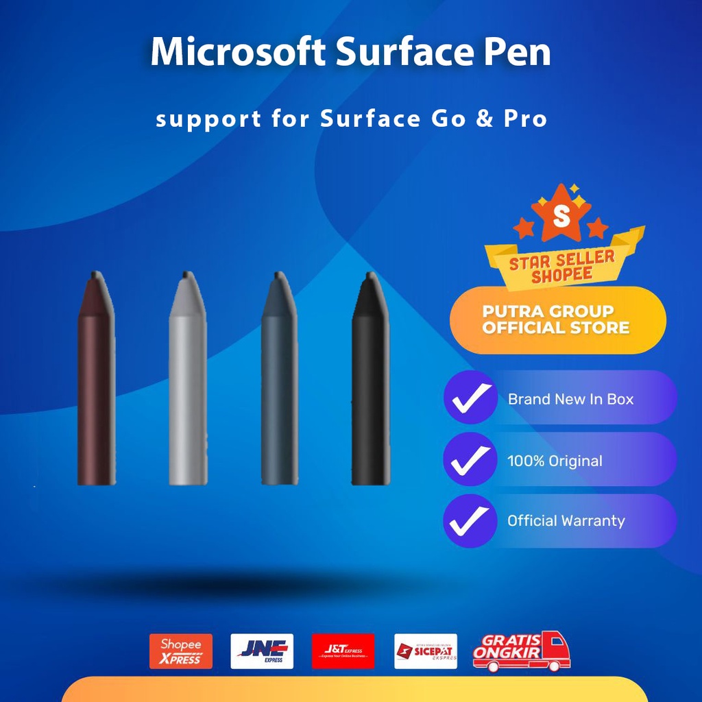 Jual Microsoft Surface Pen Surface Pro Go (Pencil For Surface Pro Go) Garansi 1 tahun | Shopee ...