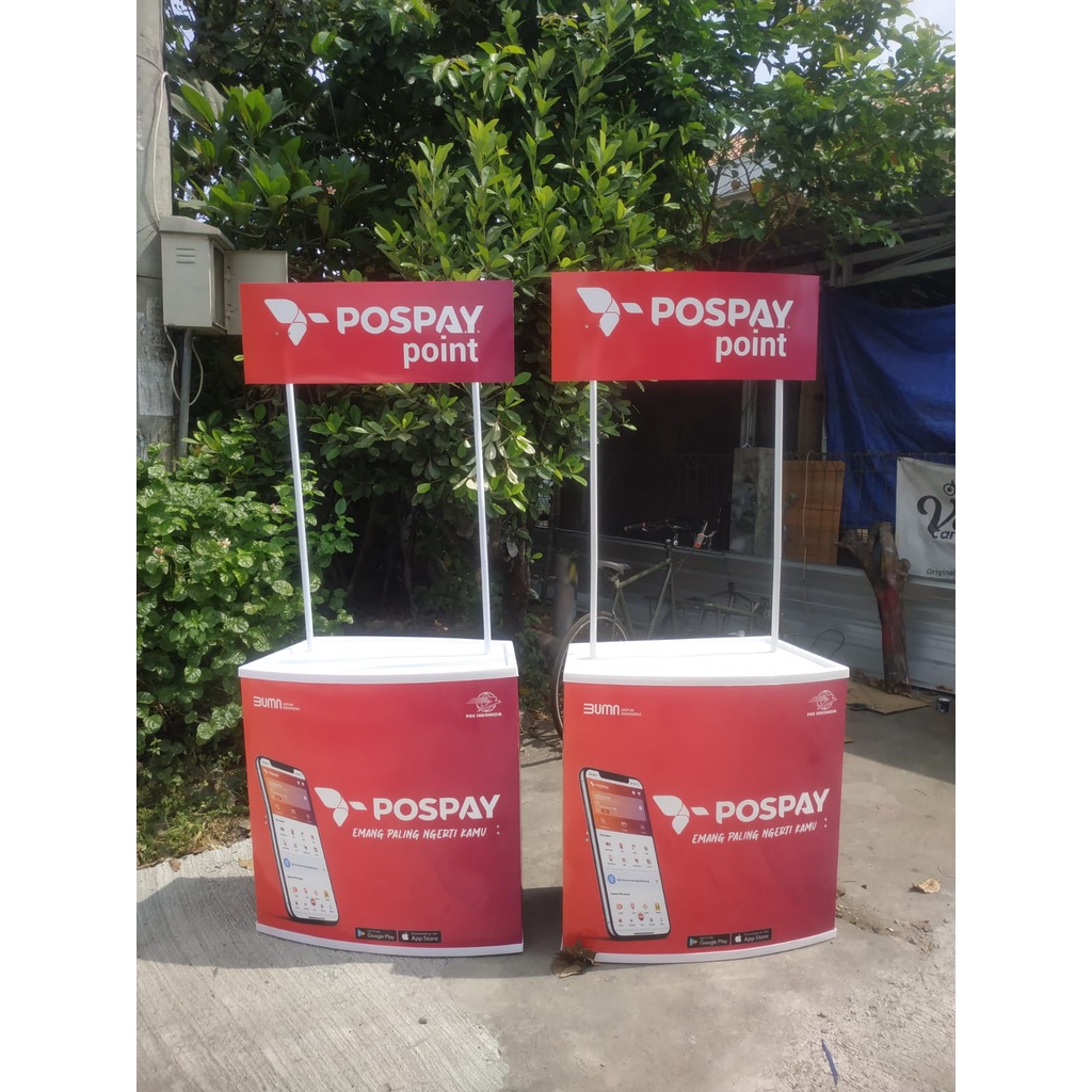 Jual Event desk PVC booth lipat, meja lipat untuk pameran dan promosi ...