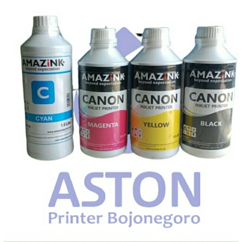 Jual TINTA PRINTER CANON KEMASAN 1 LITER CYAN, MAGENTA,YELLOW, BLACK ...