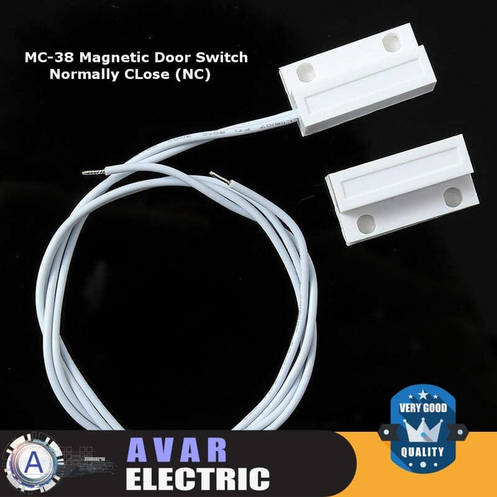Jual MC 38 Sensor Magnet Pintu MC38 Magnetic Door Switch Normally Close ...