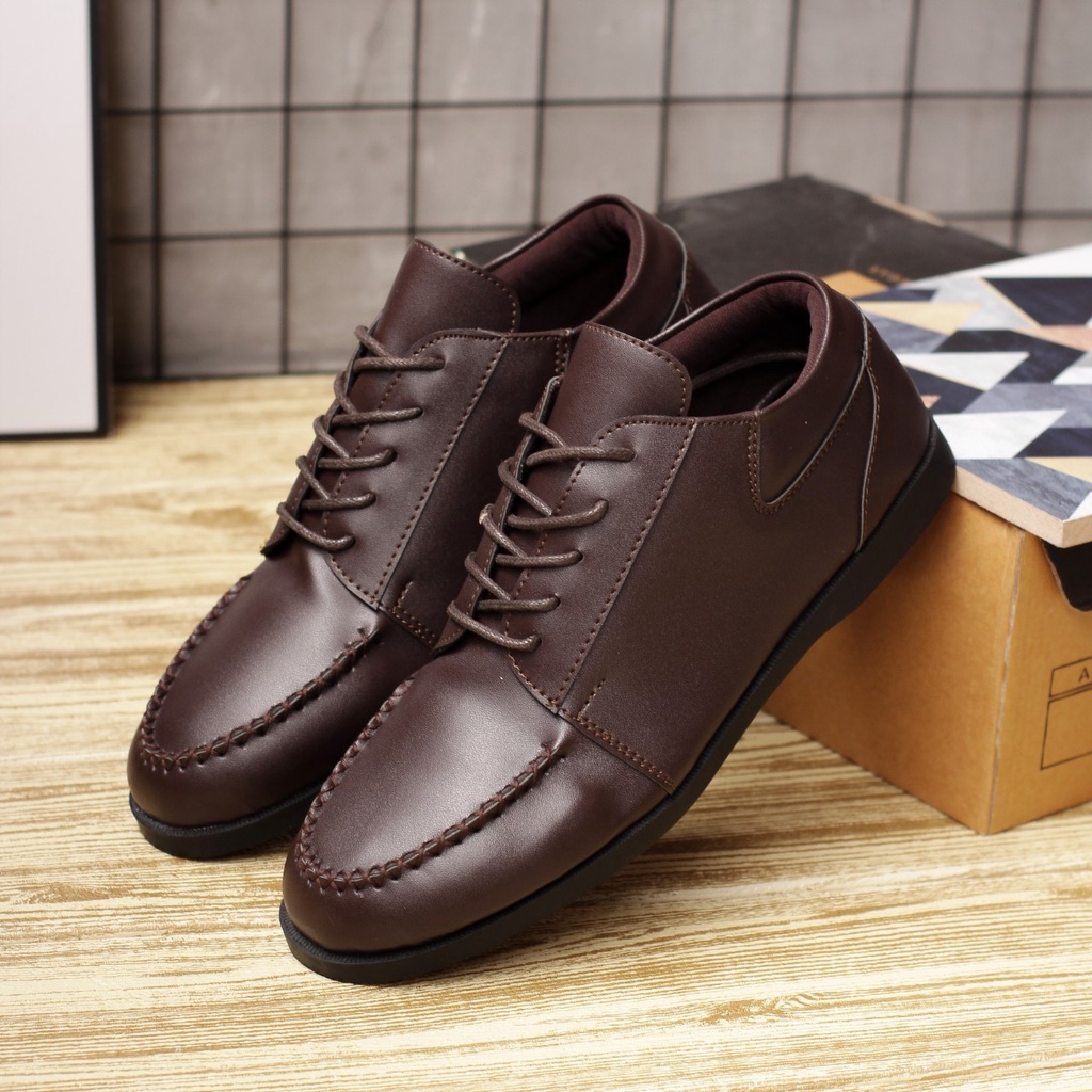 Jual Sepatu Kerja Loafers Pria Sepatu Semi Formal Oxford empuk ringan ...