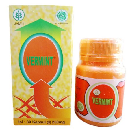 Jual vermint kapsul cacing isi 30 kapsul untuk meredakan demam | Shopee ...