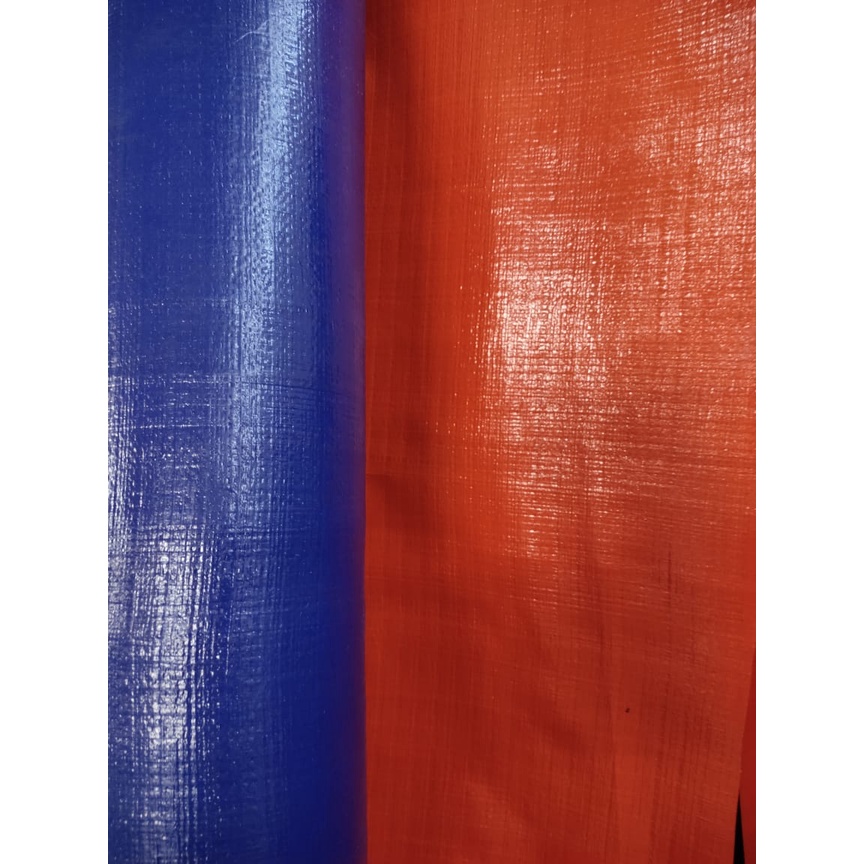 Jual TERPAL JADI PLASTIK A12 KOREA BIRU ORANGE UKURAN 6X12 MTR | Shopee ...
