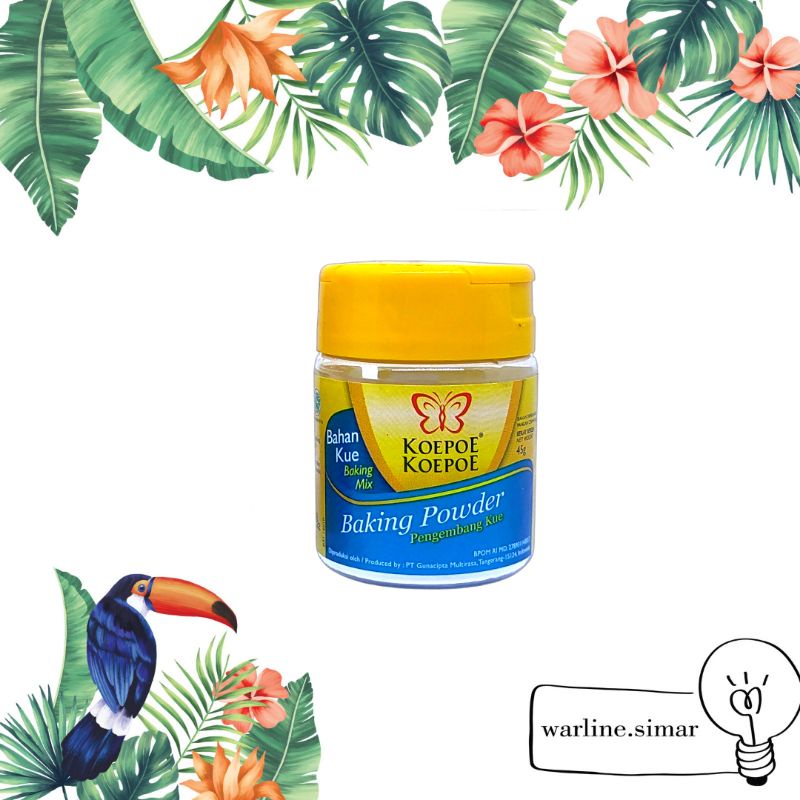 Jual Baking Powder Cap Koepoe Koepoe Bahan Baking Kue Powder Pengembang ...