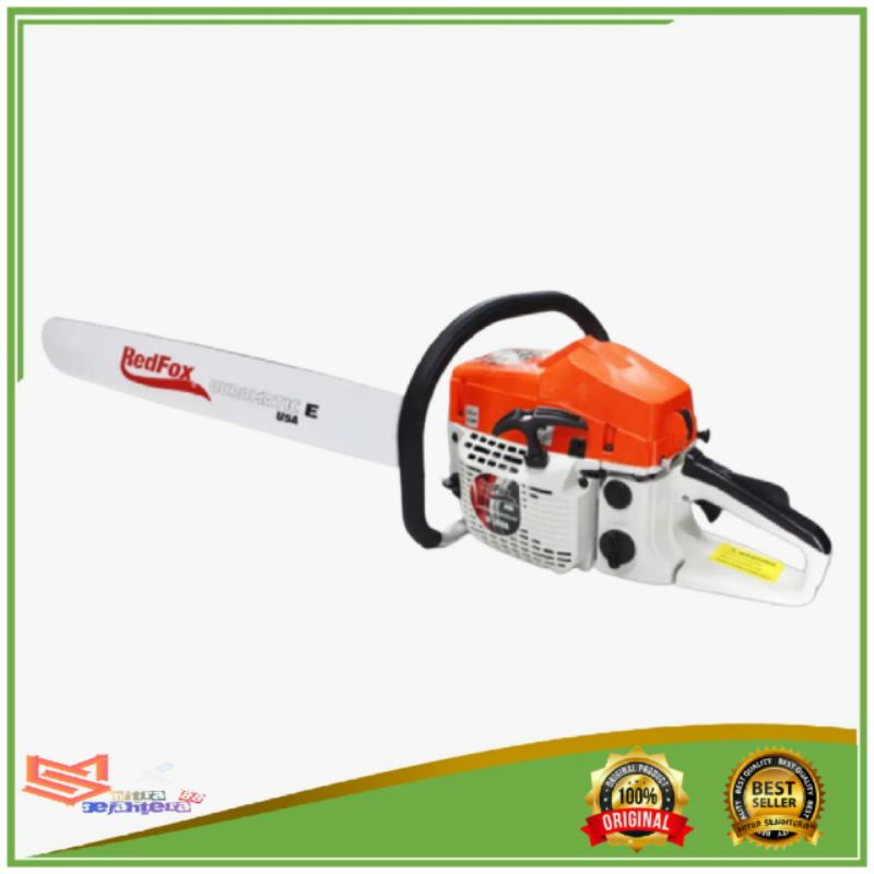 Jual mesin chainsaw chain saw REDFOX 22" JAPAN technical pro tebang senso mesin potong gergaji ...