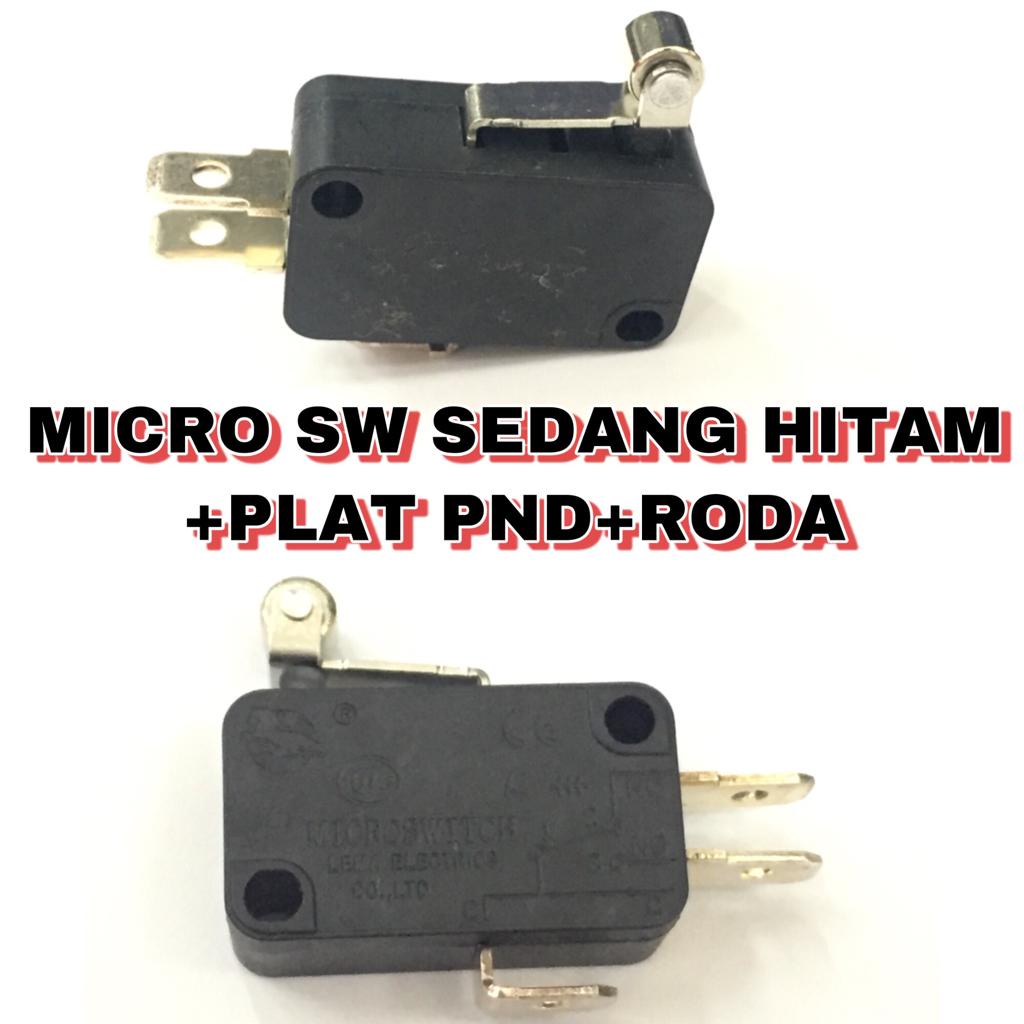 Jual MICRO SWITCH HITAM +PLAT PENDEK +RODA | Shopee Indonesia
