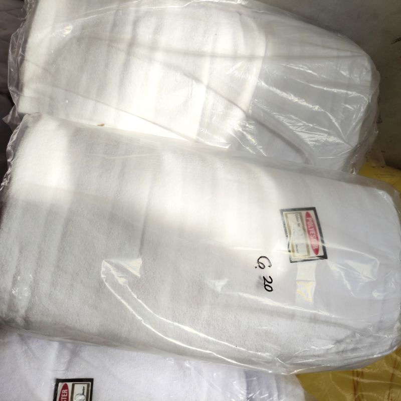Jual Kain Handuk Meteran Murah lebar 125 cm Katun Handuk Putih Warna ...