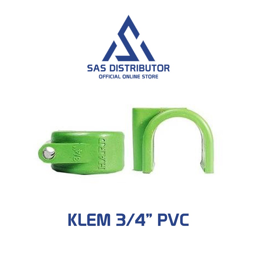 Jual Klem Pipa 3/4" inch HARD PVC / Pipe Clamp 3/4" / Klem Pipa 0,75 ...