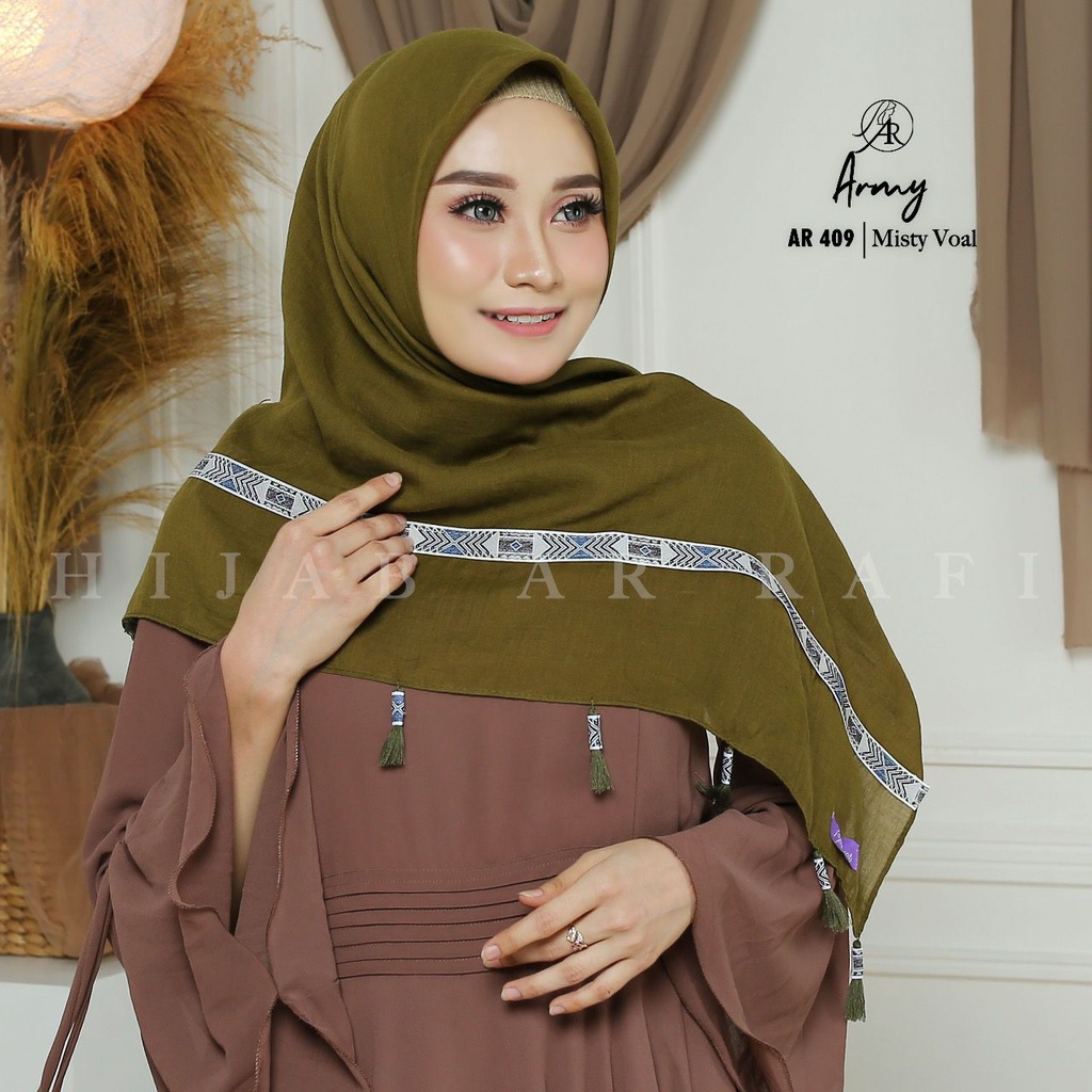Jual Ar Rafi Jilbab Segi Empat Polos ukuran 110 x 110 cm | Shopee Indonesia