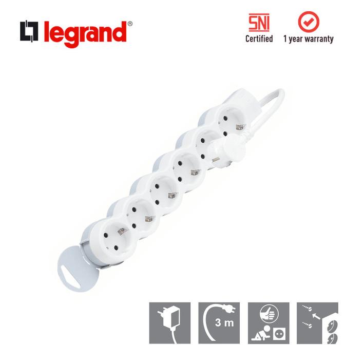 Jual Legrand Stop Kontak Multi Outlet 6 Socket - Kabel 3 M ready ...