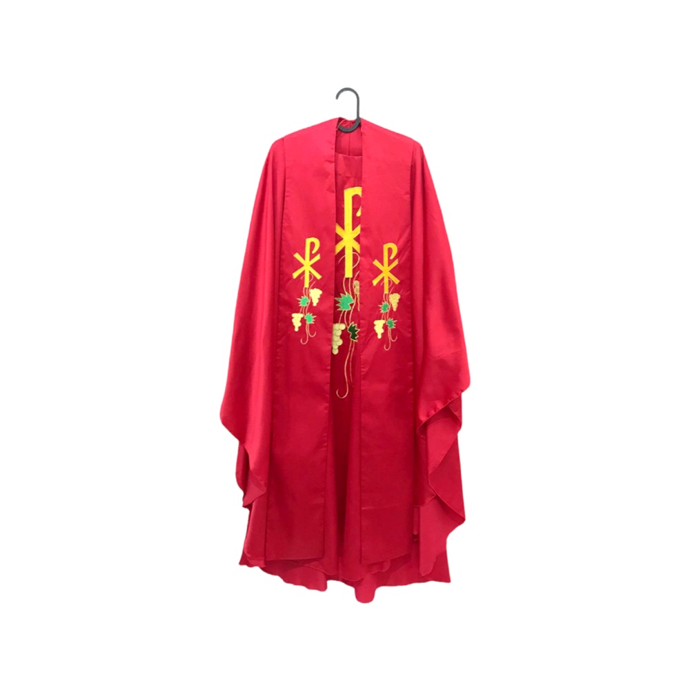 Jual Kasula Halus dan Tebal Bordir Biasa 015 Jubah Imam Katolik Baju ...